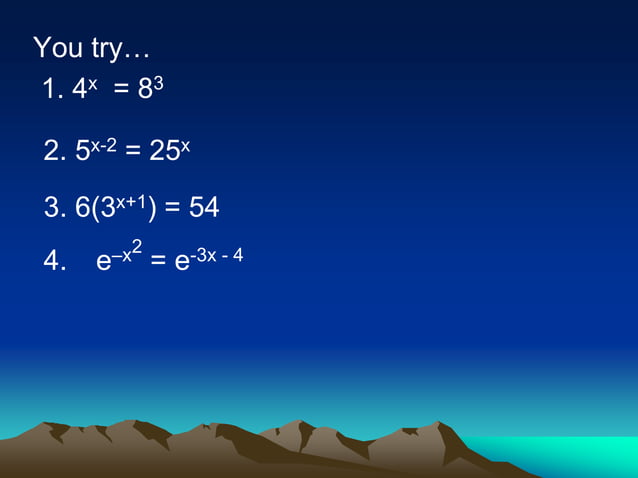 5-4 Exponential and Logarithmic Equations.ppt