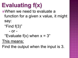 5 4 function notation | PPTX