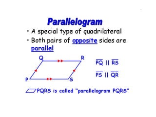TechMathI - 5.4 - Parallelograms | PPT