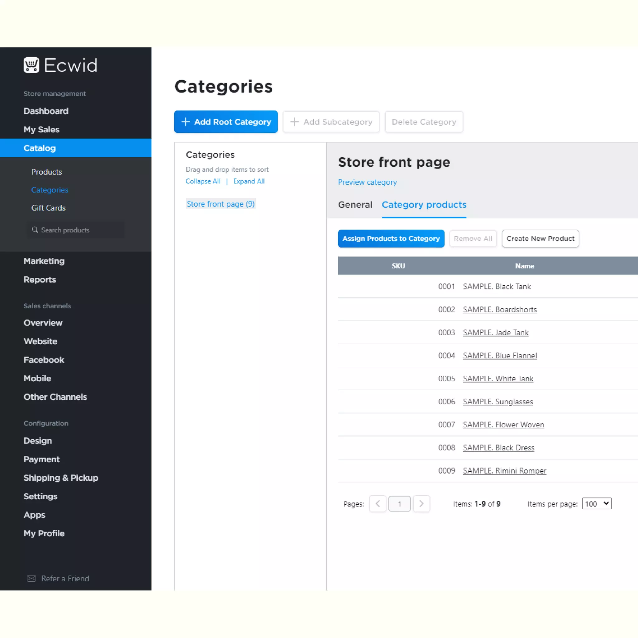 Ecwid - Adding The Products and Product Categories | PDF