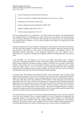 5.[56 60] implementaion of lean manufacturing in auto industry | PDF
