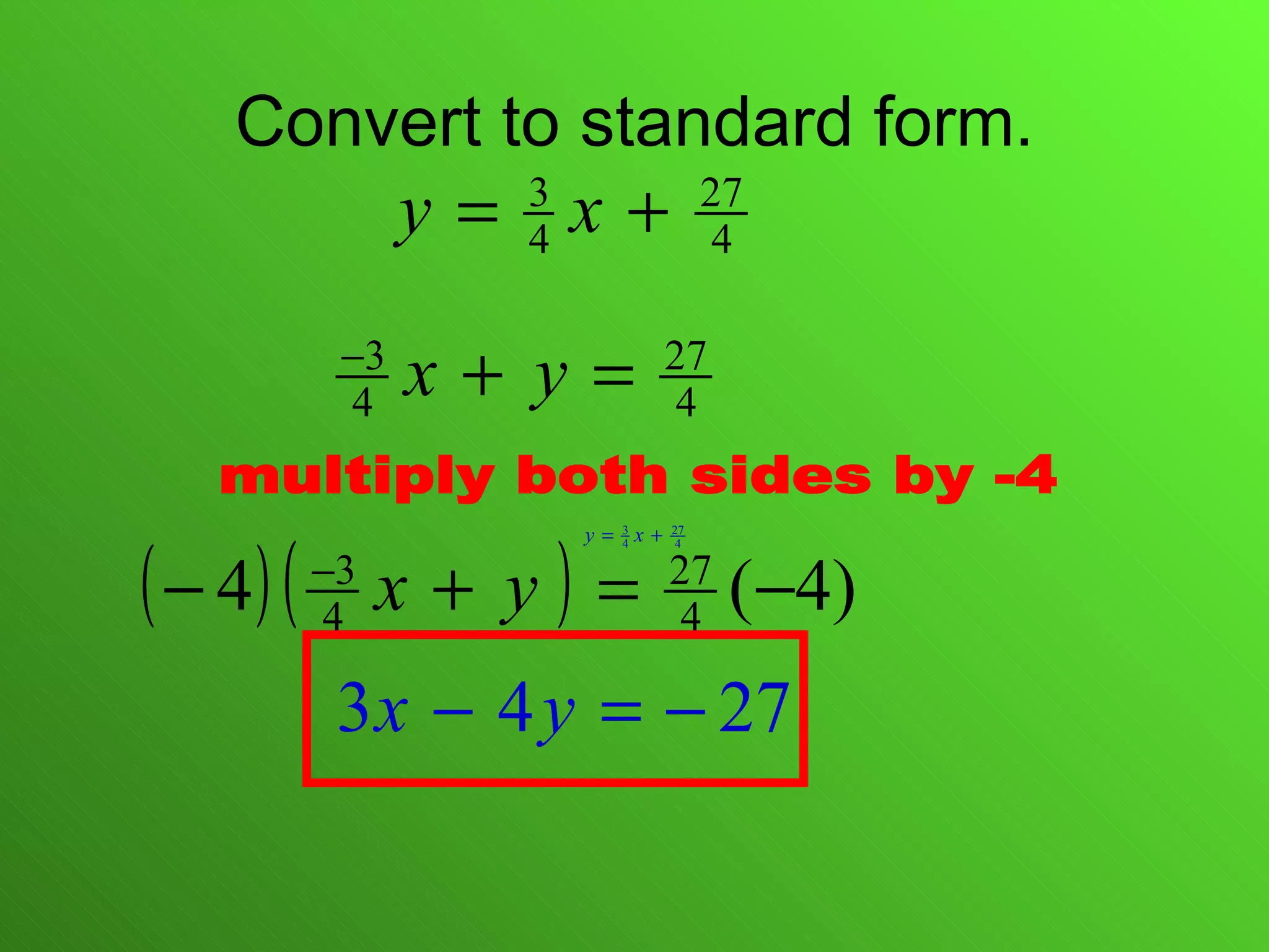 5.5 Linear Equations Point Slope Form | PPT