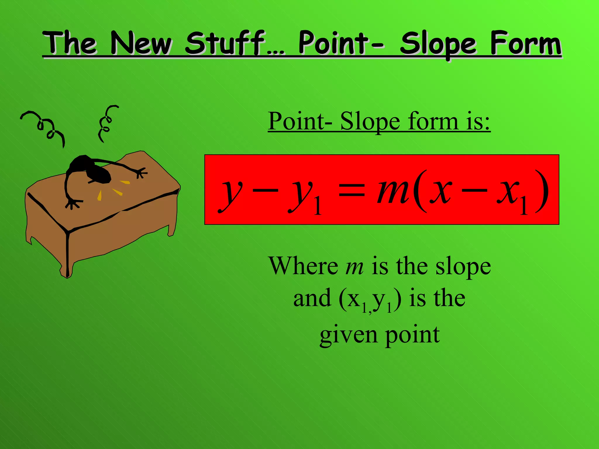 5.5 Linear Equations Point Slope Form | PPT