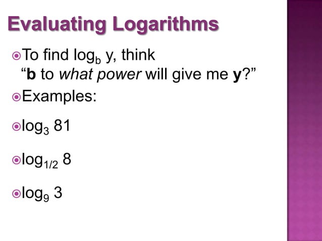 5 5 logarithmic functions | PPT