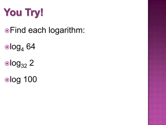 5 5 logarithmic functions | PPTX | Physics | Science