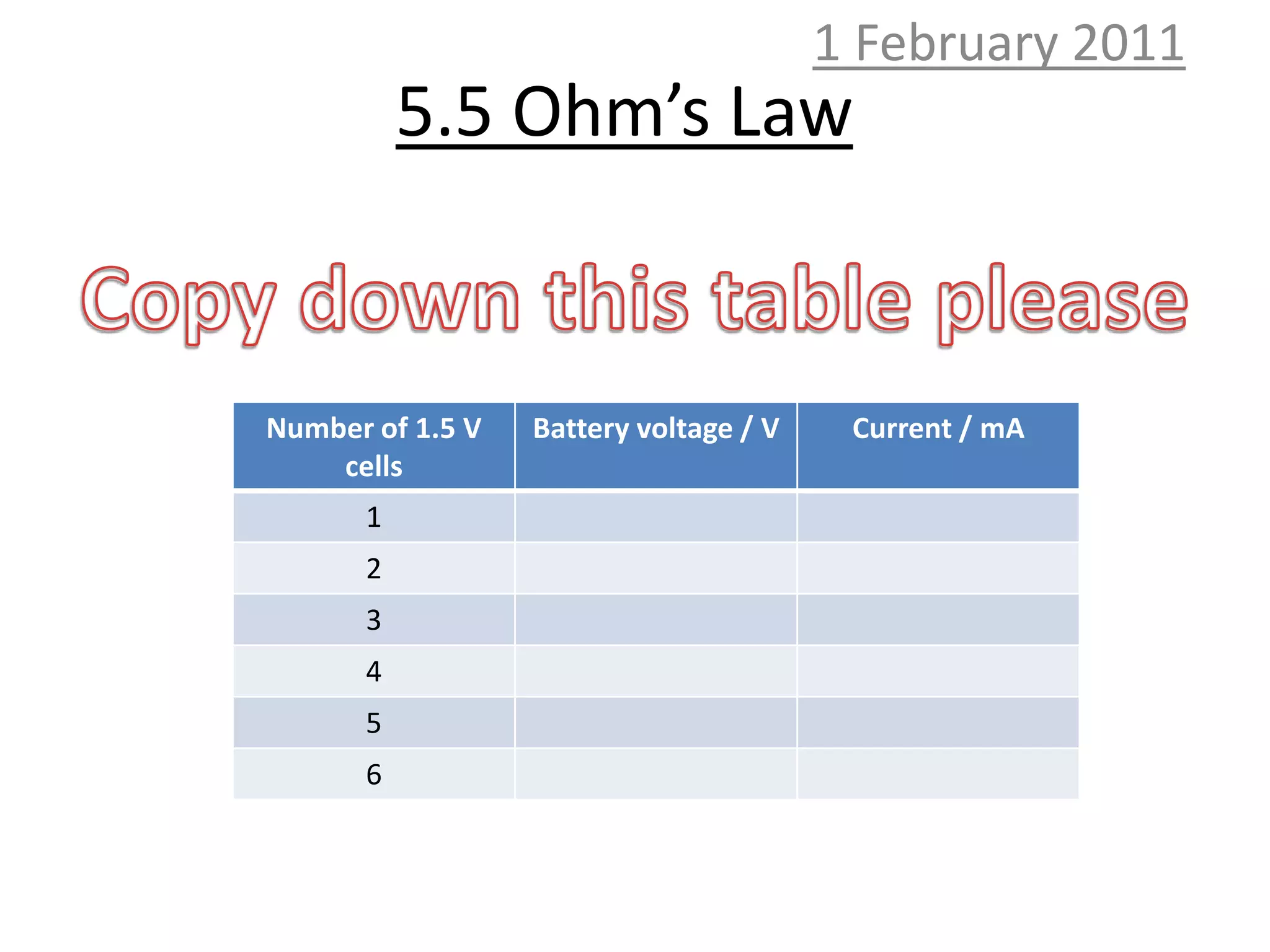 5.5 ohms law | PPTX