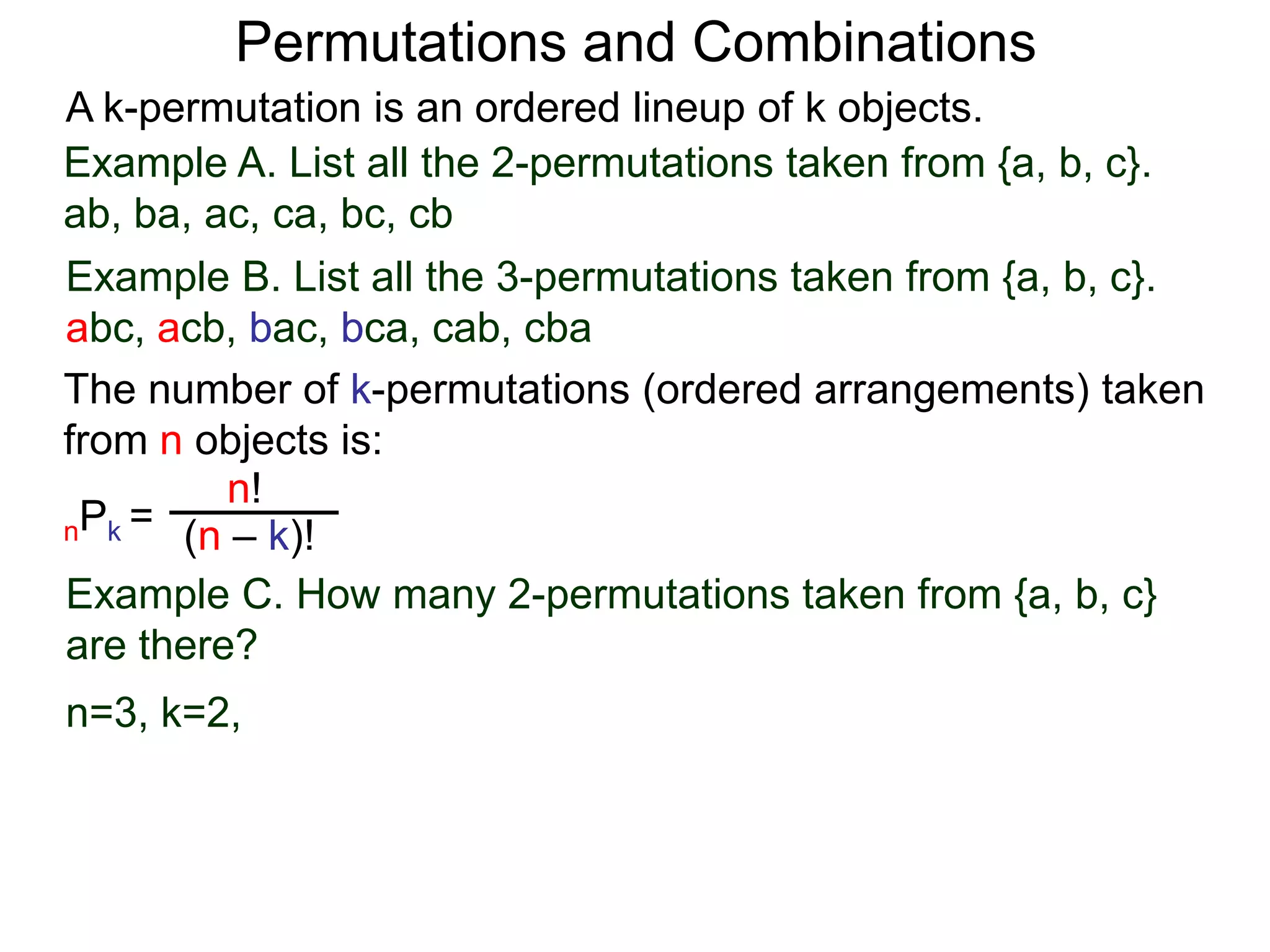 5.5 permutations and combinations | PPTX