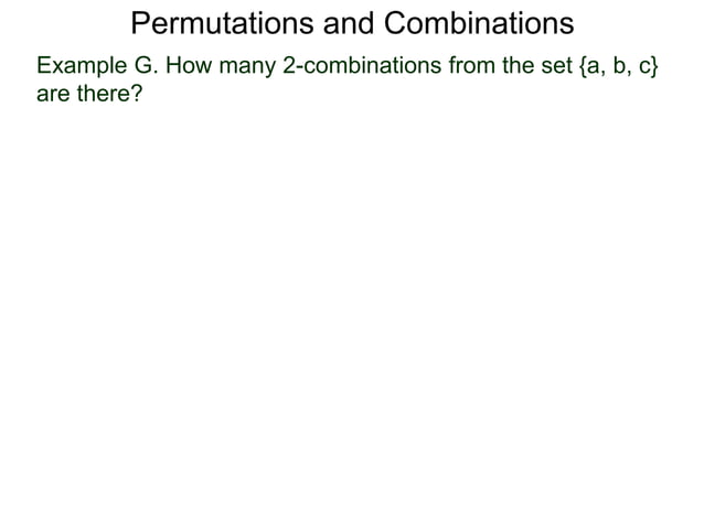 5.5 permutations and combinations | PPTX