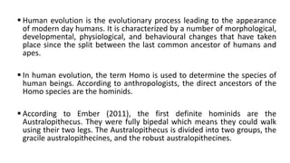 The origin of man and civilization | PPTX