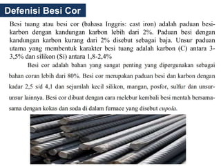 Presentasi materi pengetahuan bahan teknik besi dan paduanya | PPTX