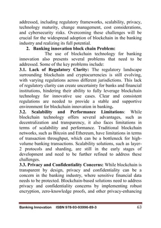 BANKING INNOVATION THROUGH BLOCKCHAIN | PDF