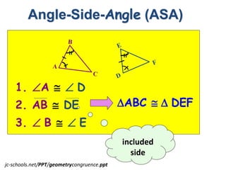 Geometry 5-6 ASA and AAS | PPTX