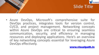 Azure DevOps Training In Ameerpet | Azure DevSecOps Online Training.pptx