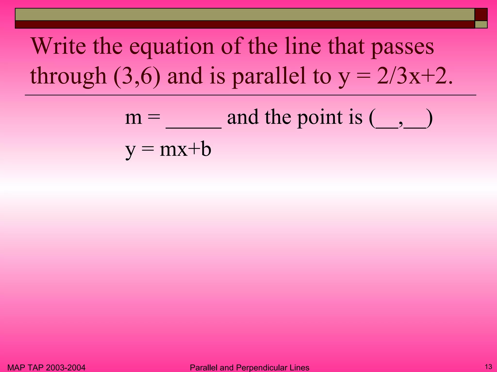 Parallel And Perpendicular Lines | PPT