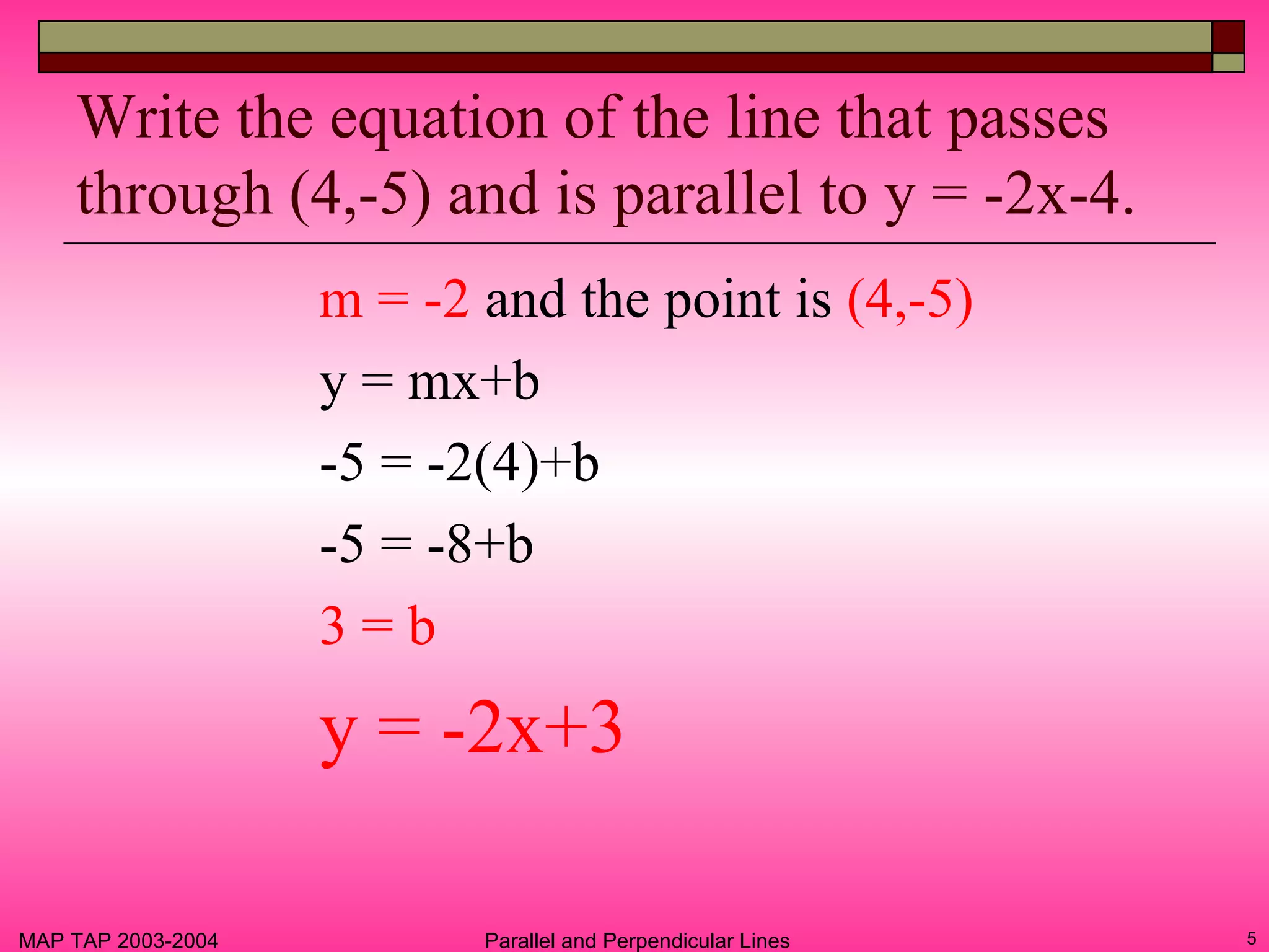 Parallel And Perpendicular Lines | PPT