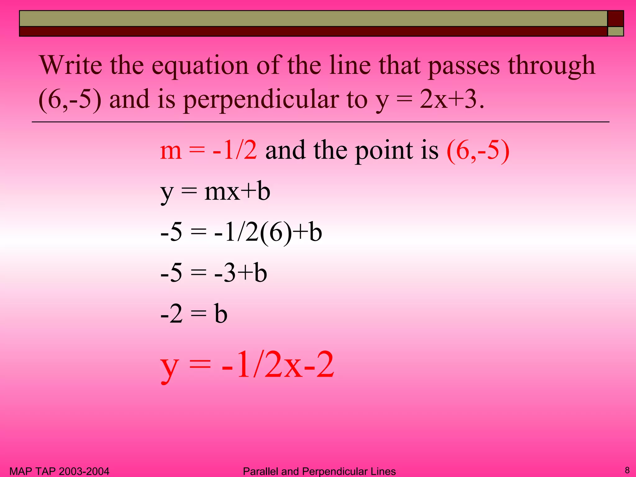 Parallel And Perpendicular Lines | PPT