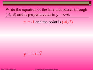 Parallel And Perpendicular Lines | PPT
