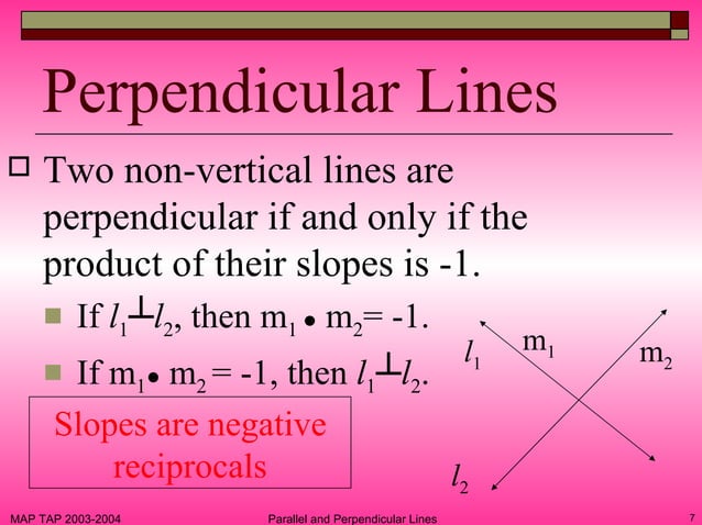 Parallel And Perpendicular Lines | PPT