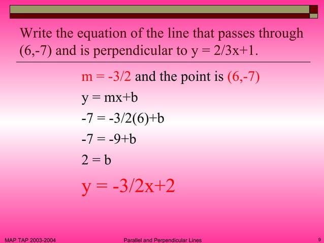 Parallel And Perpendicular Lines | PPT