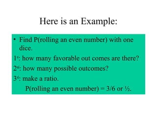 5 6 probability and odds lesson | PPT