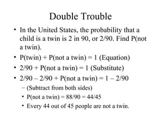5 6 probability and odds lesson | PPT