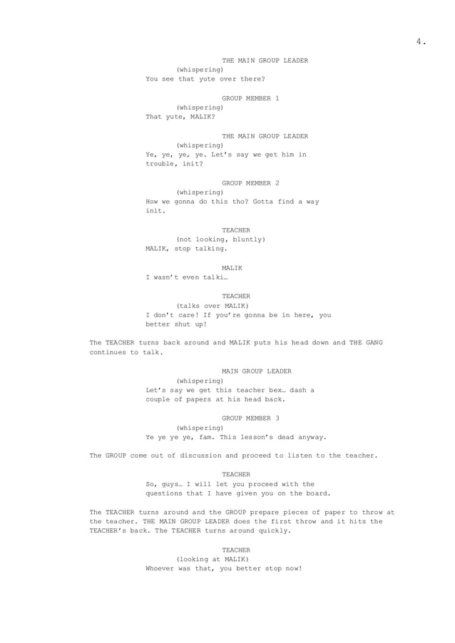 UNIT 11 LO3 SCRIPT FOR 5-7 MINUTE FILM | DOCX