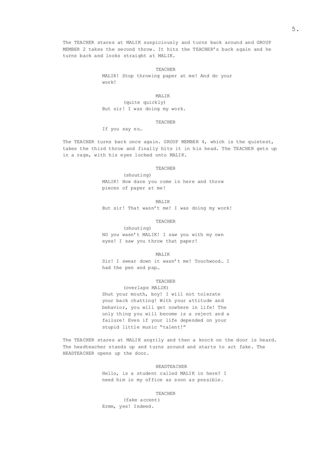 UNIT 11 LO3 SCRIPT FOR 5-7 MINUTE FILM | PDF