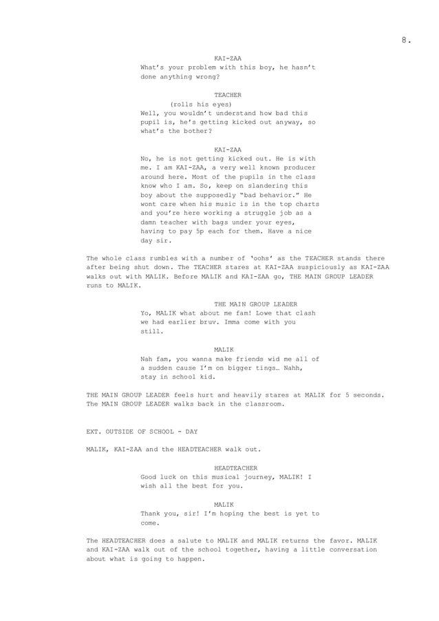 UNIT 11 LO3 SCRIPT FOR 5-7 MINUTE FILM | PDF