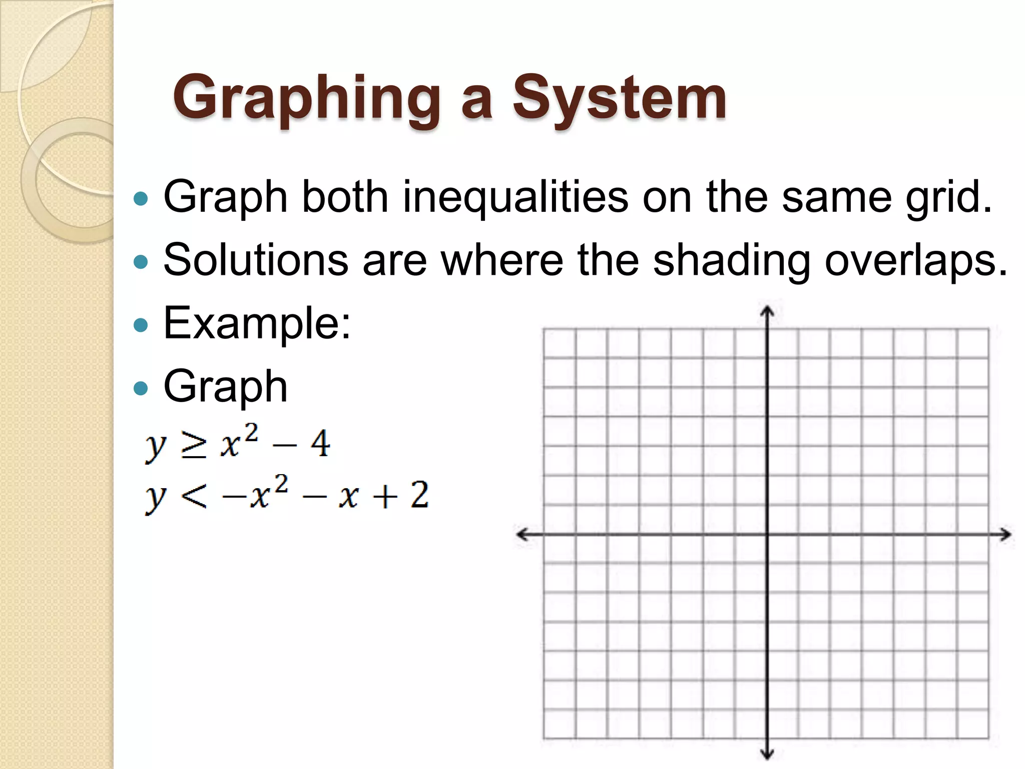 5.7 Quadratic Inequalities | PPTX
