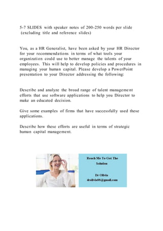 5-7 SLIDES with speaker notes of 200-250 words per slide (excluding | PDF