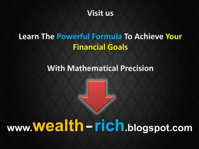 7 steps to attracting wealth | PPTX
