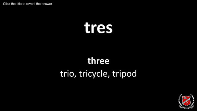 Greek/Latin Roots Words - AIE Rote | PPT