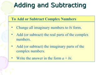 5.9 complex numbers | PPT