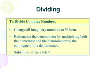 5.9 complex numbers | PPT