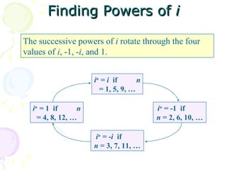 5.9 complex numbers | PPT