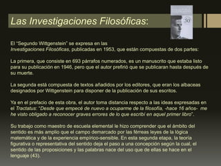Ludwig Wittgenstein, filosofía del lenguaje | PPTX