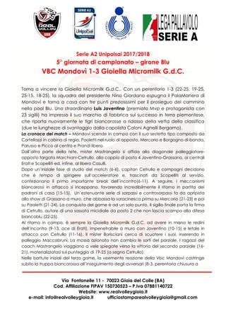 5 a2 unipolsai - vbc mondovi' 1-3 gioiella micromilk g.d.c. | PDF