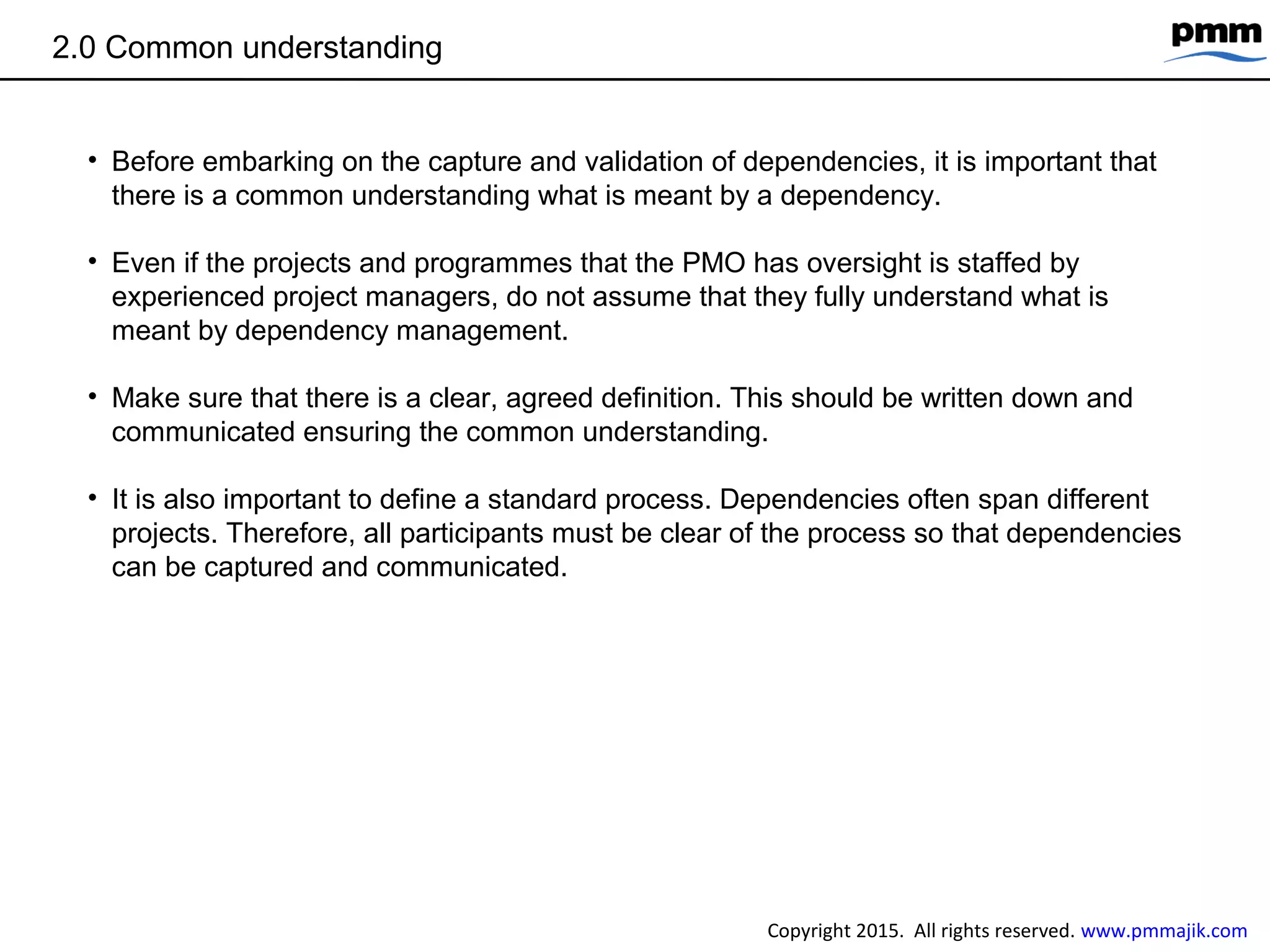 5 activities to manage project dependencies | PPT