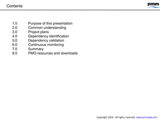 5 activities to manage project dependencies | PPT