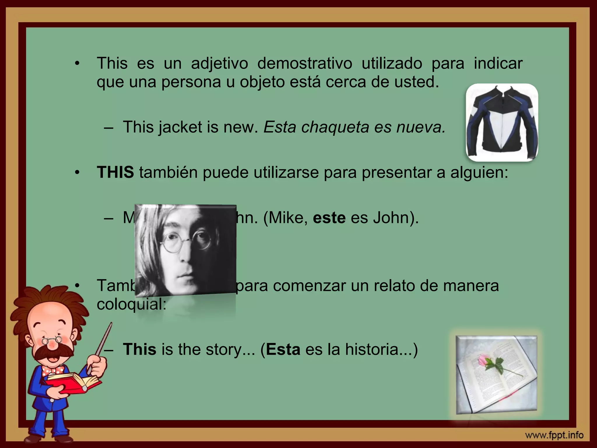 5. adjetivos demostrativos | PPT
