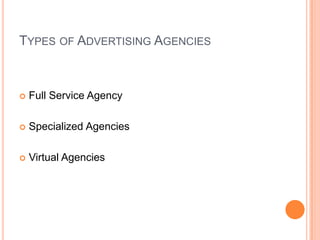 5. advertising i a typical ad agency | PPT