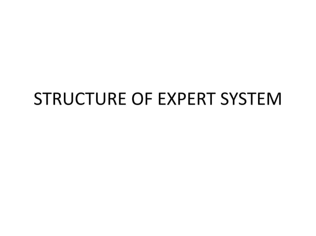 5 ai lecture-05 expert system | PPT