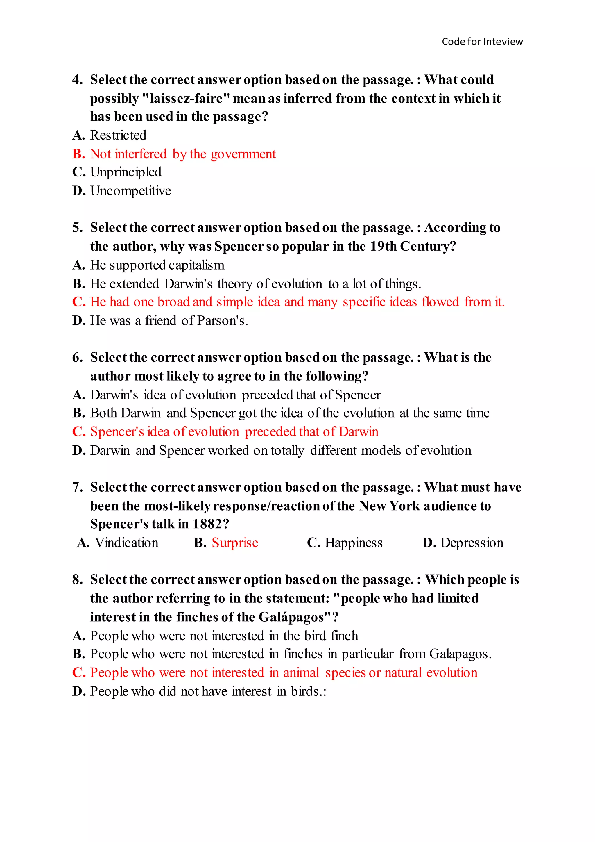 5 amcat reading comprehension | DOCX