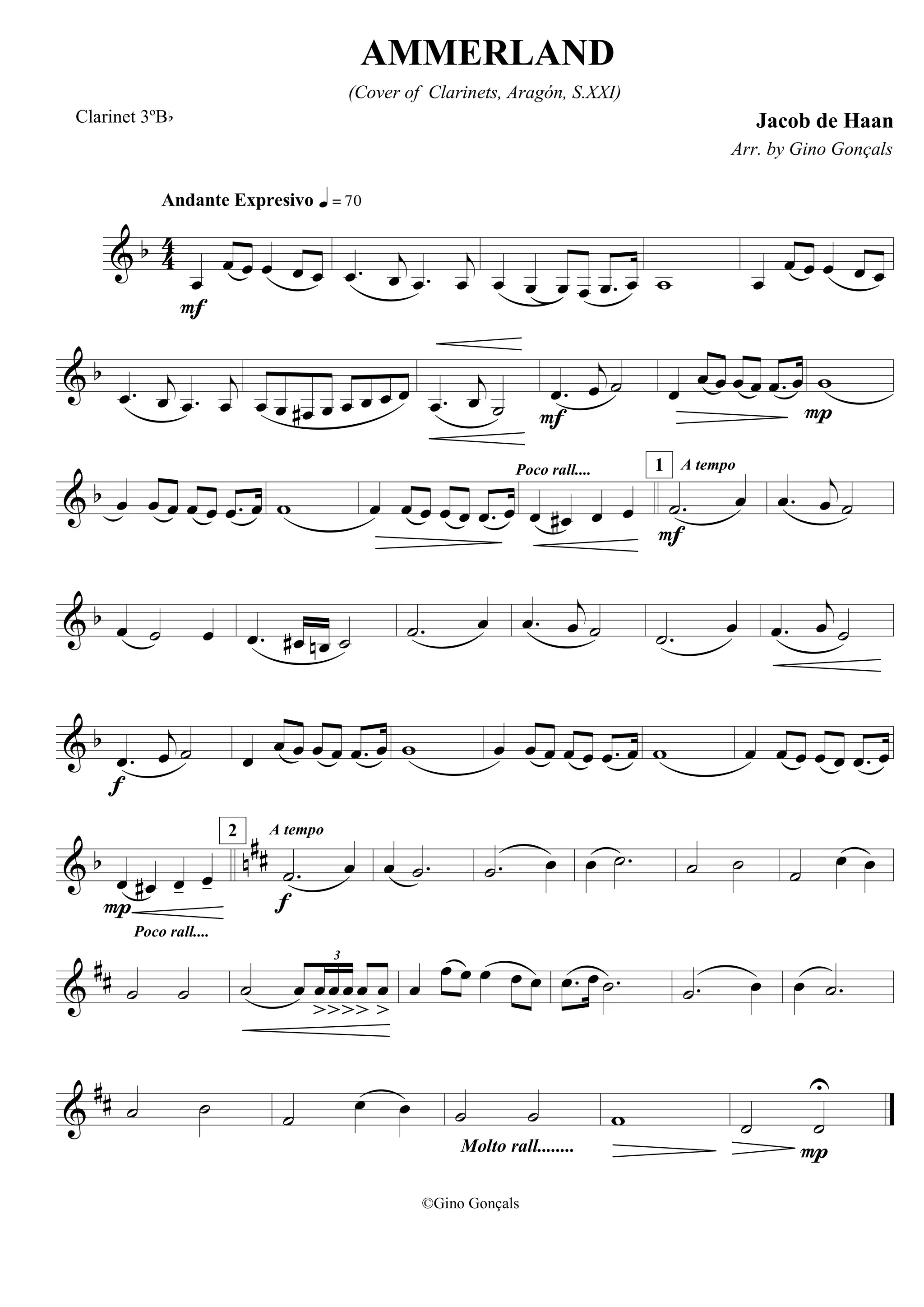 5 ammerland - jacob de haan - set of clarinets | PDF | Music ...