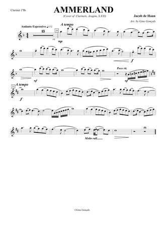 Ammerland - Jacob de Haan - Set of Clarinets | PDF