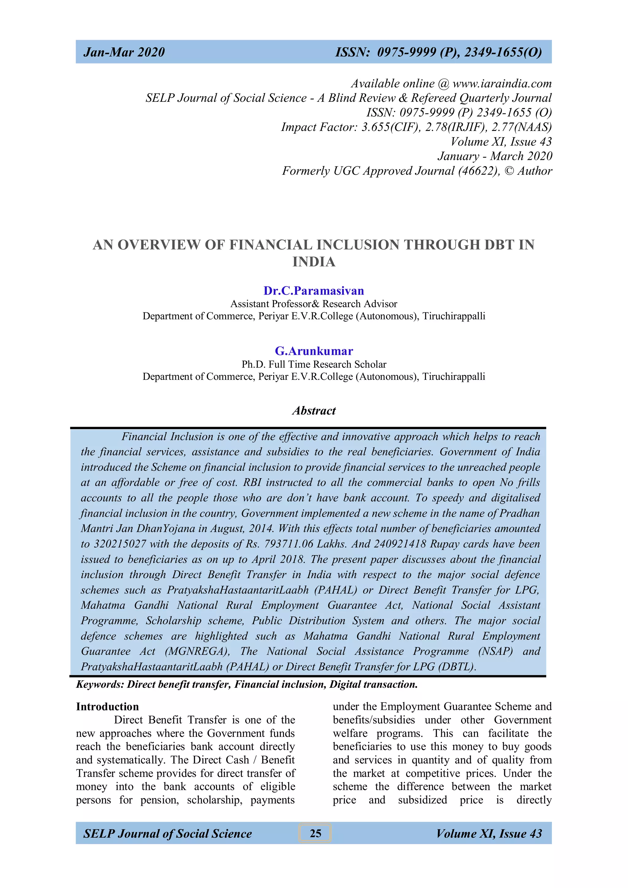 5 an-overview-of-financial-inclusion-through-dbt-in-india | PDF