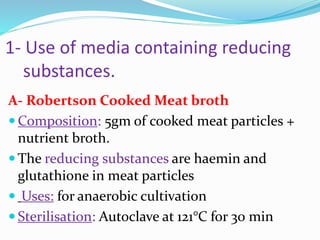 Anaerobic Culture Methods | PPTX