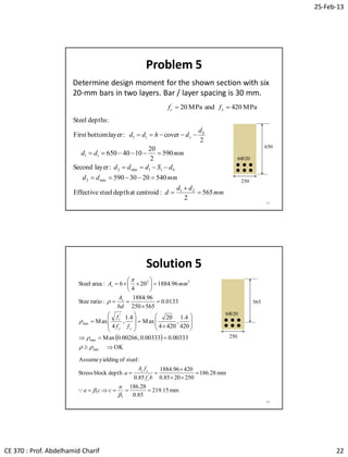 Lec04 Analysis of Rectangular RC Beams (Reinforced Concrete Design I ...