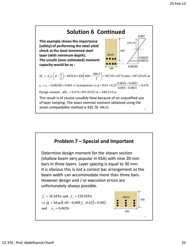 Lec04 Analysis of Rectangular RC Beams (Reinforced Concrete Design I ...
