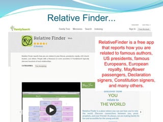 5 Family Search Apps and Indexing | PDF